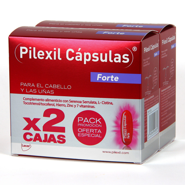 Pilexil Forte Cápsulas Anticaída 100 + 100 cápsulas Pack Promo ...