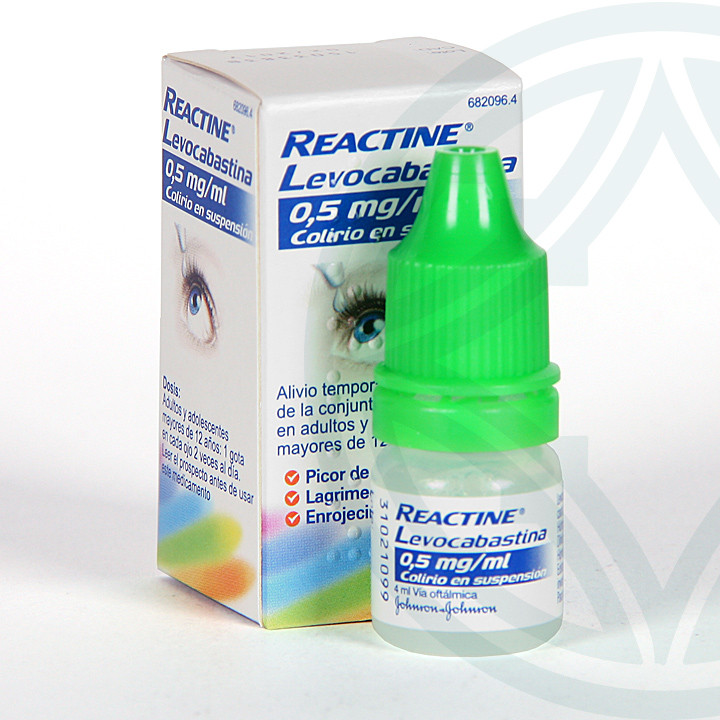 Reactine Levocabastina colirio | Johnson & Johnson | Farmacia Jiménez