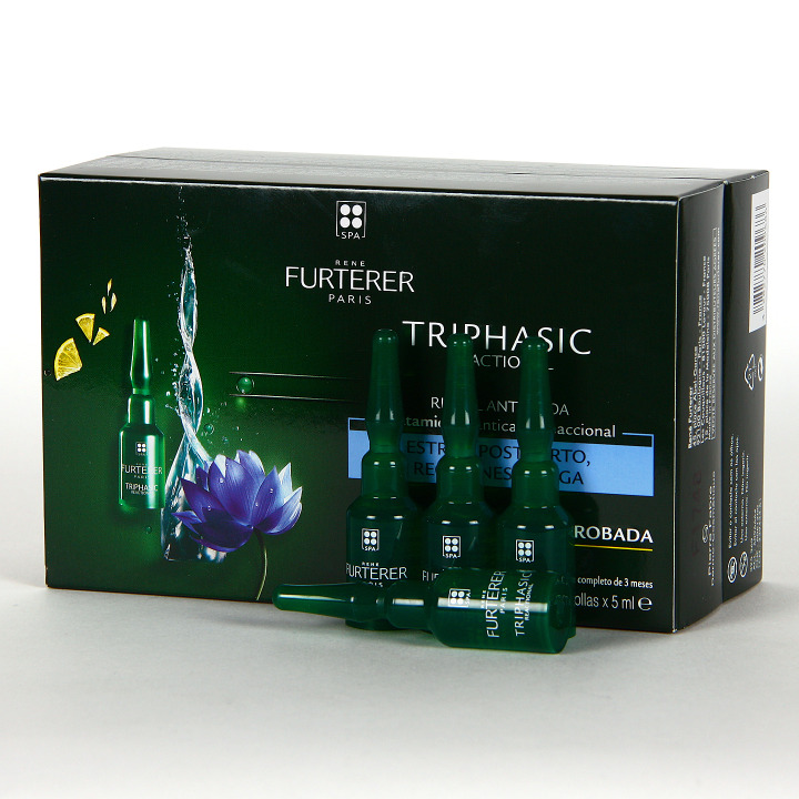 Rene Furterer Triphasic Tratamiento Anticaída Reaccional 12 ampollas ...