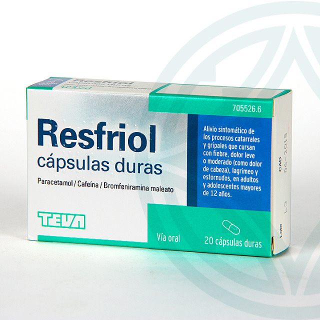 Resfriol Cápsulas | Paracetamol | Farmacia Jiménez