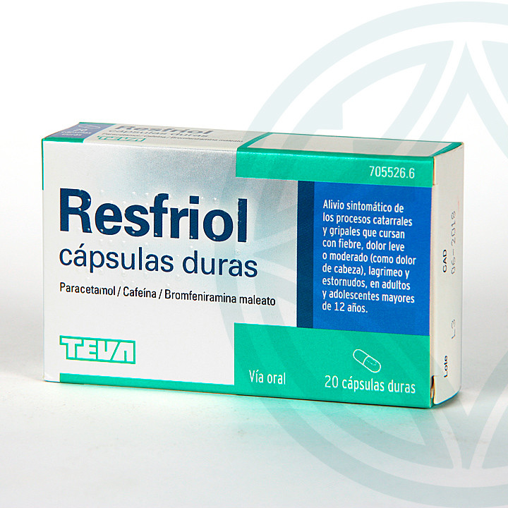 Resfriol Cápsulas | Paracetamol | Farmacia Jiménez