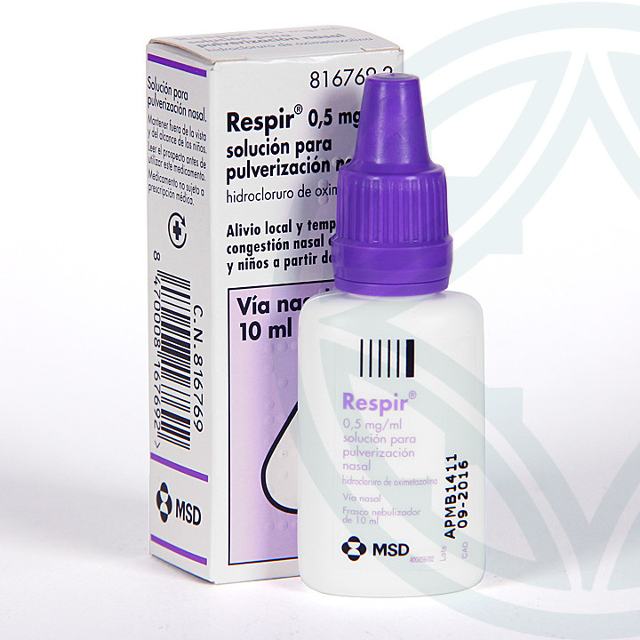 Respir 0,5mg/ml spray nasal 10 ml | Descongestivo Nasal | Farmacia Jiménez