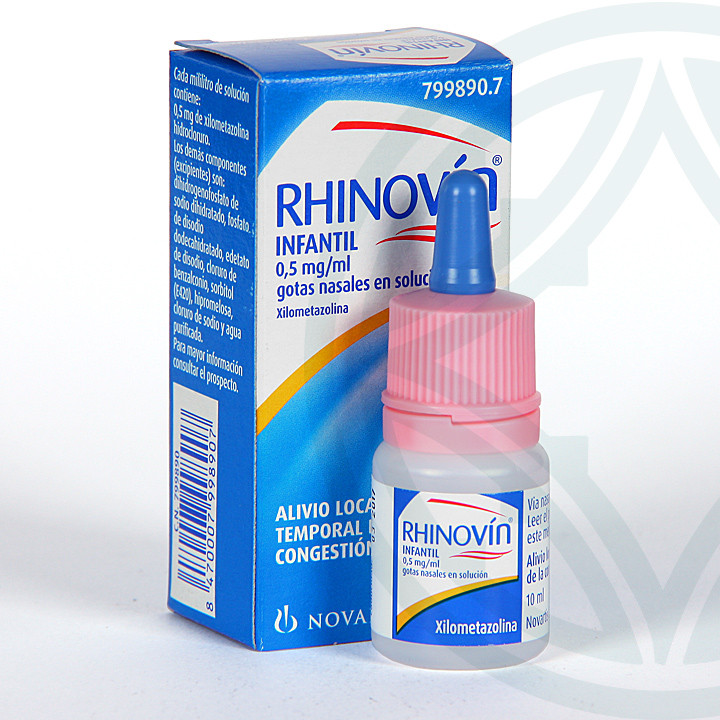 Rhinovín Infantil 0,5 mg/ml gotas nasales 10 ml | Descongestivo Nasal ...