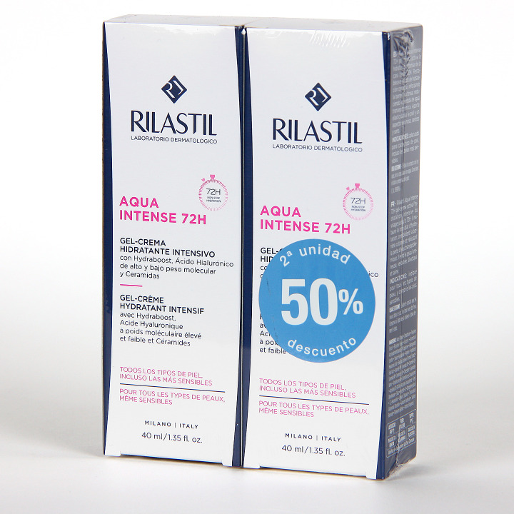 Rilastil Aqua Intense 72H Gel crema 40ml PACK Duplo Rilastil Aqua ...