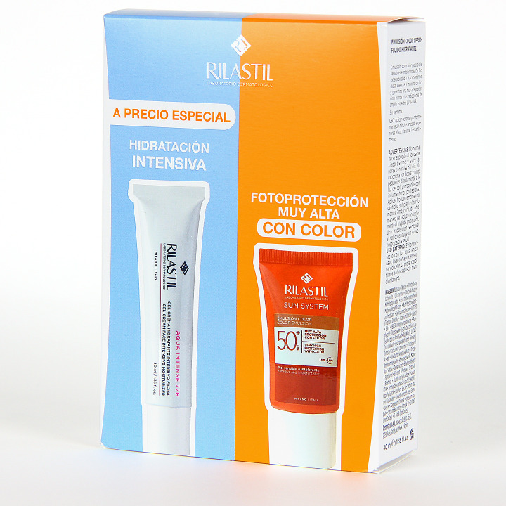 Rilastil Sun System PACK Emulsión Color con Aqua Intense 72h Precio ...