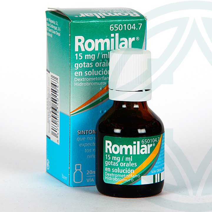 Romilar 15 mg/ml gotas orales 20 ml | Antitusivo | Farmacia Jiménez