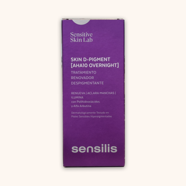 Sensilis Skin D-Pigment AHA10 Overnight Crema 30ml | Farmacia Jiménez