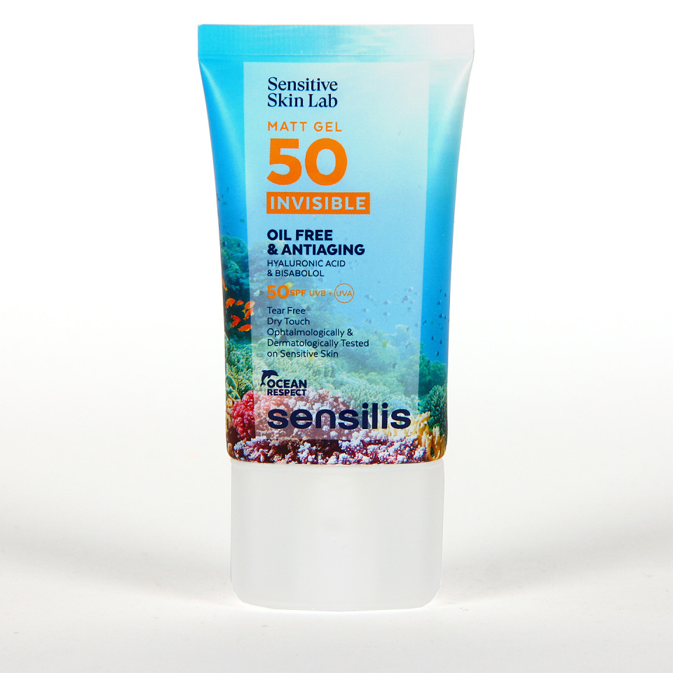 Sensilis Solar Matt Gel 50 Invisible Oil Free & Antiaging SPF 50+ 40 ml ...