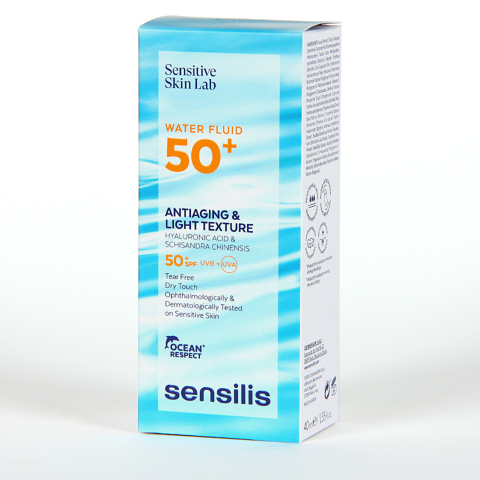 Sensilis Water Fluid Antiaging Light Texture SPF 50+ 40 ml | Farmacia Jiménez