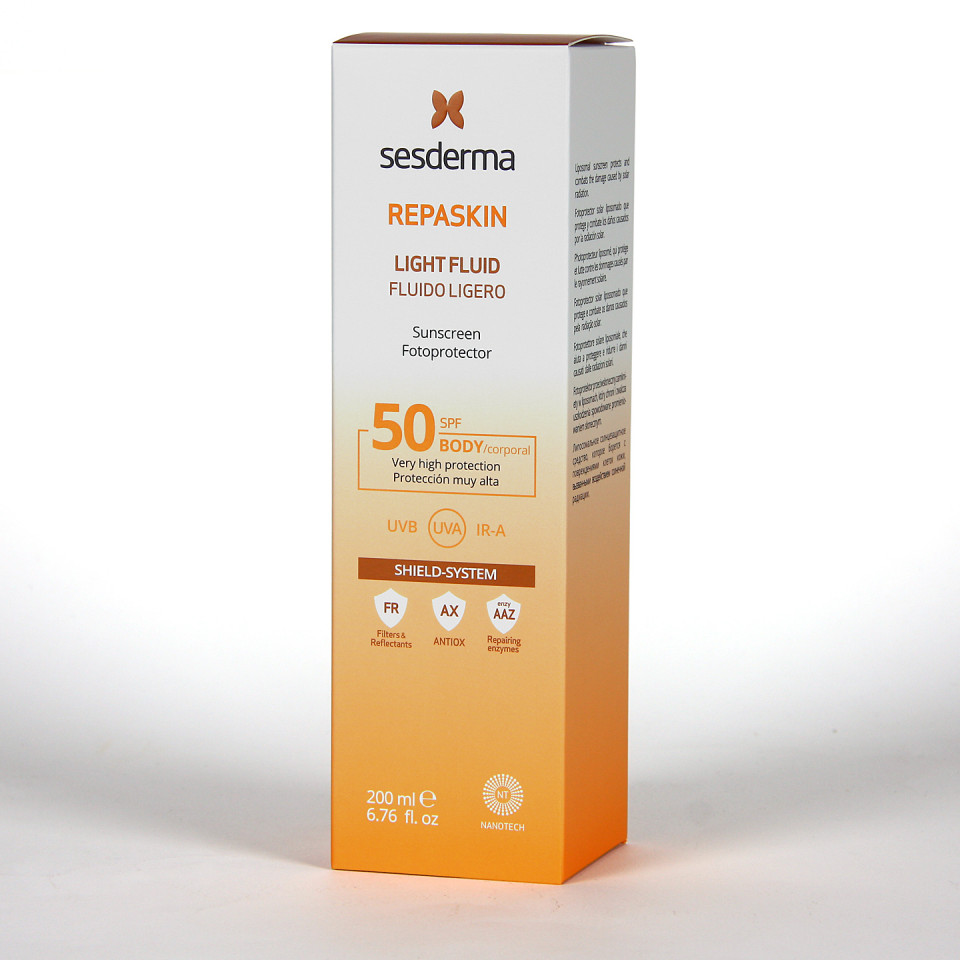 Sesderma Repaskin Loción SPF 50 200 ml | Farmacia Jiménez