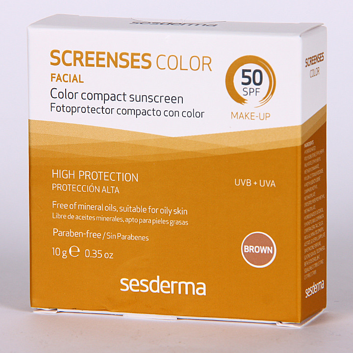 Sesderma Fotoprotector Screenses Compacto Brown SPF50 10 g | Farmacia ...