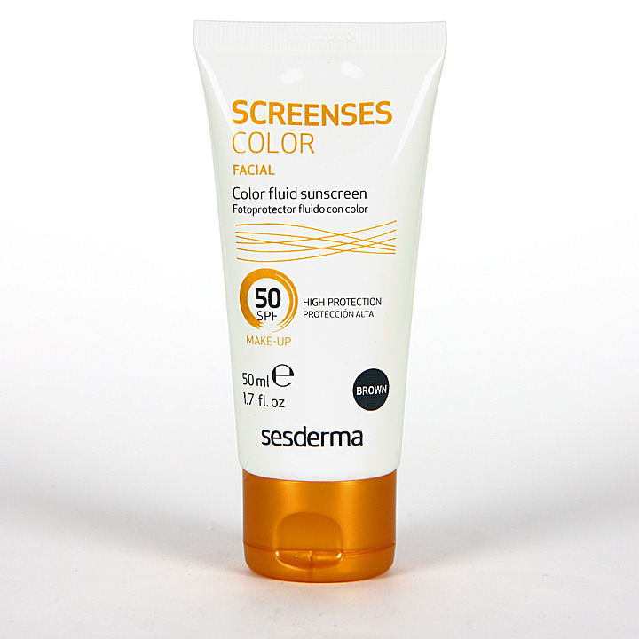 Sesderma Screenses Fotoprotector Fluido Con Color SPF 50 Brown ...