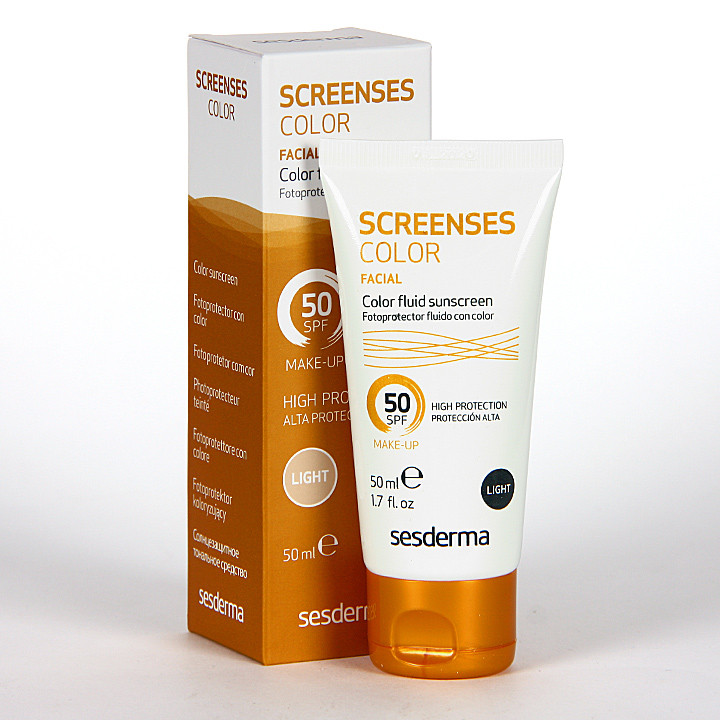 Sesderma Screenses Fotoprotector Fluido Con Color Light SPF 50 50 ml ...