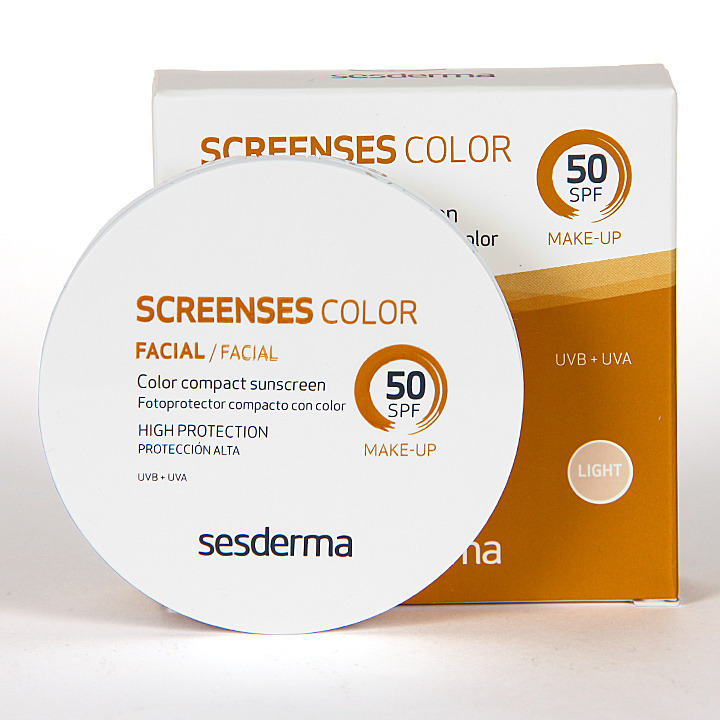 Sesderma Screenses Fotoprotector Compacto Con Color SPF 50 Light 10 g ...