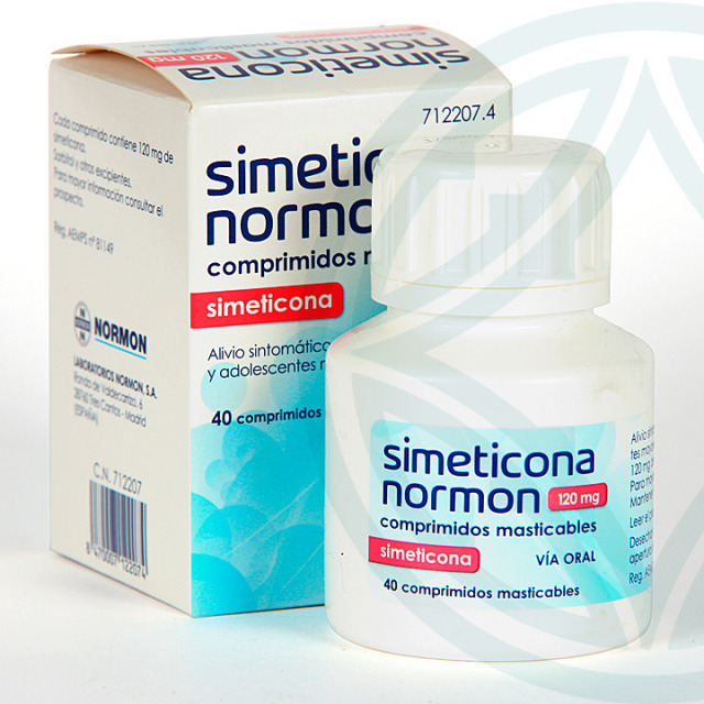 Simeticona Normon 40 mg 100 comprimidos | Farmacia Jiménez