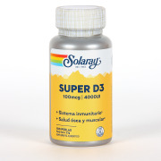 Solaray Super D3 4000 UI 100 perlas | Farmacia Jiménez