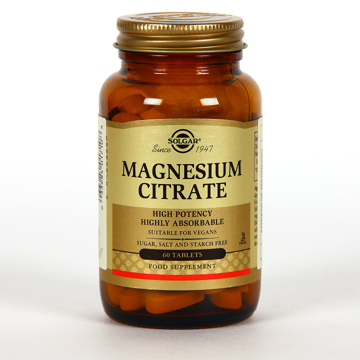 Solgar Citrato de Magnesio 60 comprimidos | Farmacia Jiménez