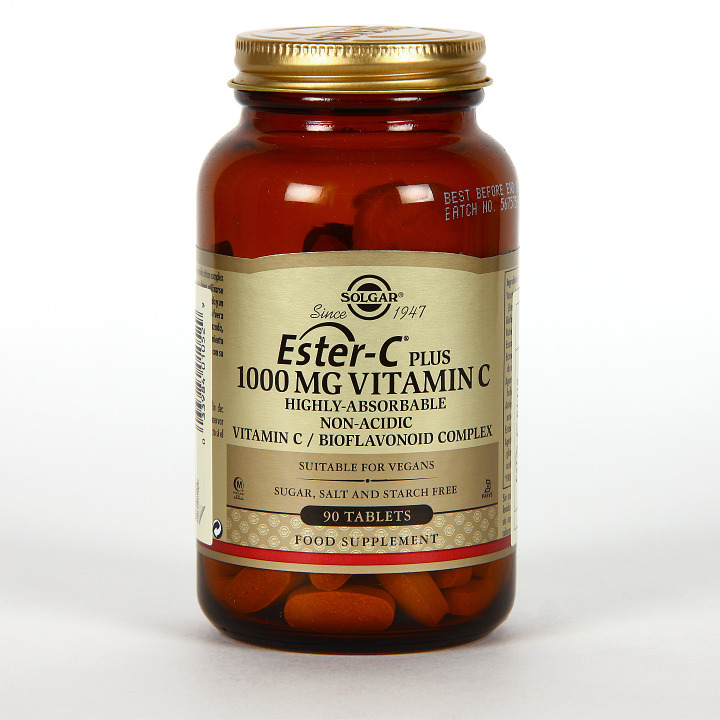 Solgar Ester-C Plus 1000 mg 90 comprimidos | Farmacia Jiménez
