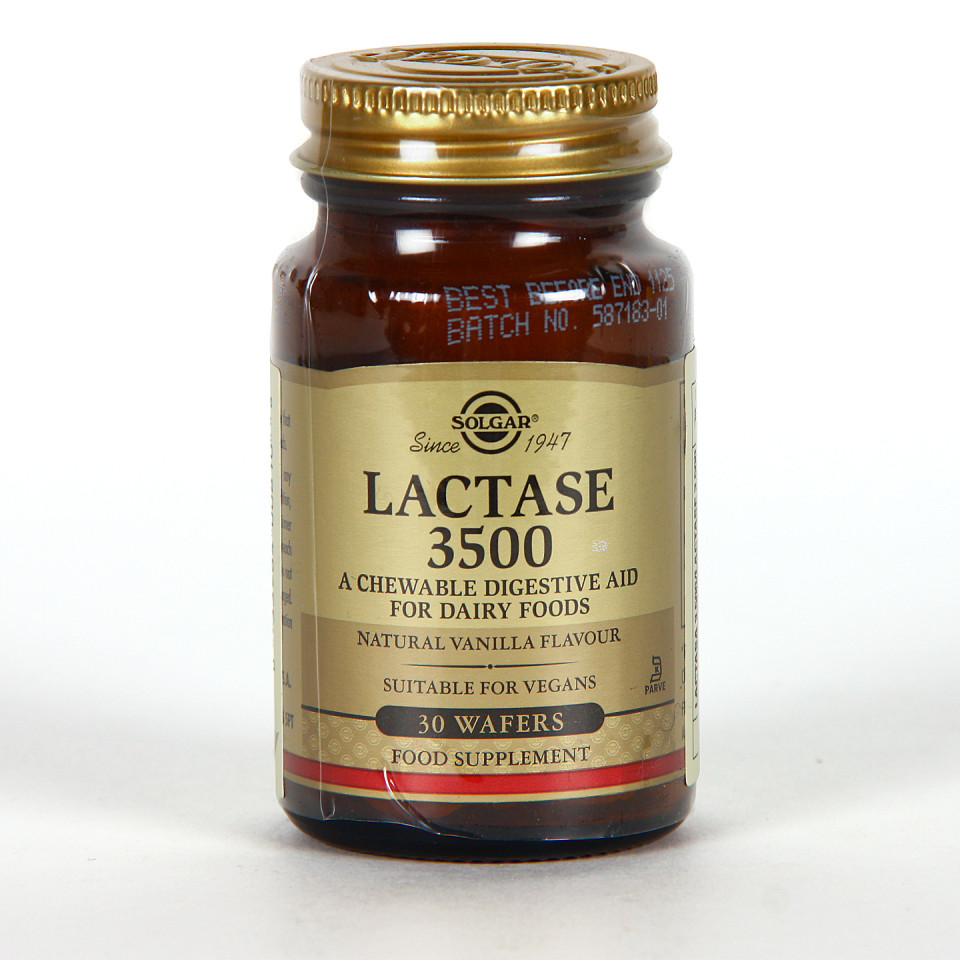 Solgar Lactasa 3500 30 comprimidos masticables | Farmacia Jiménez