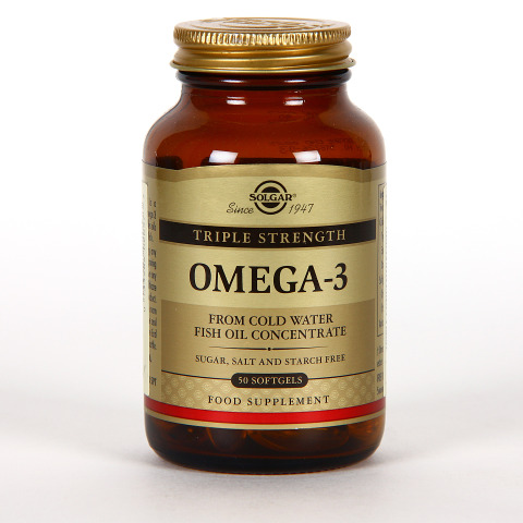 Solgar Omega-3 Triple Concentración 50 cápsulas | Farmacia Jiménez