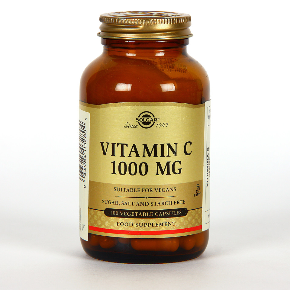 Solgar Vitamina C 1000mg 100 cápsulas | Farmacia Jiménez