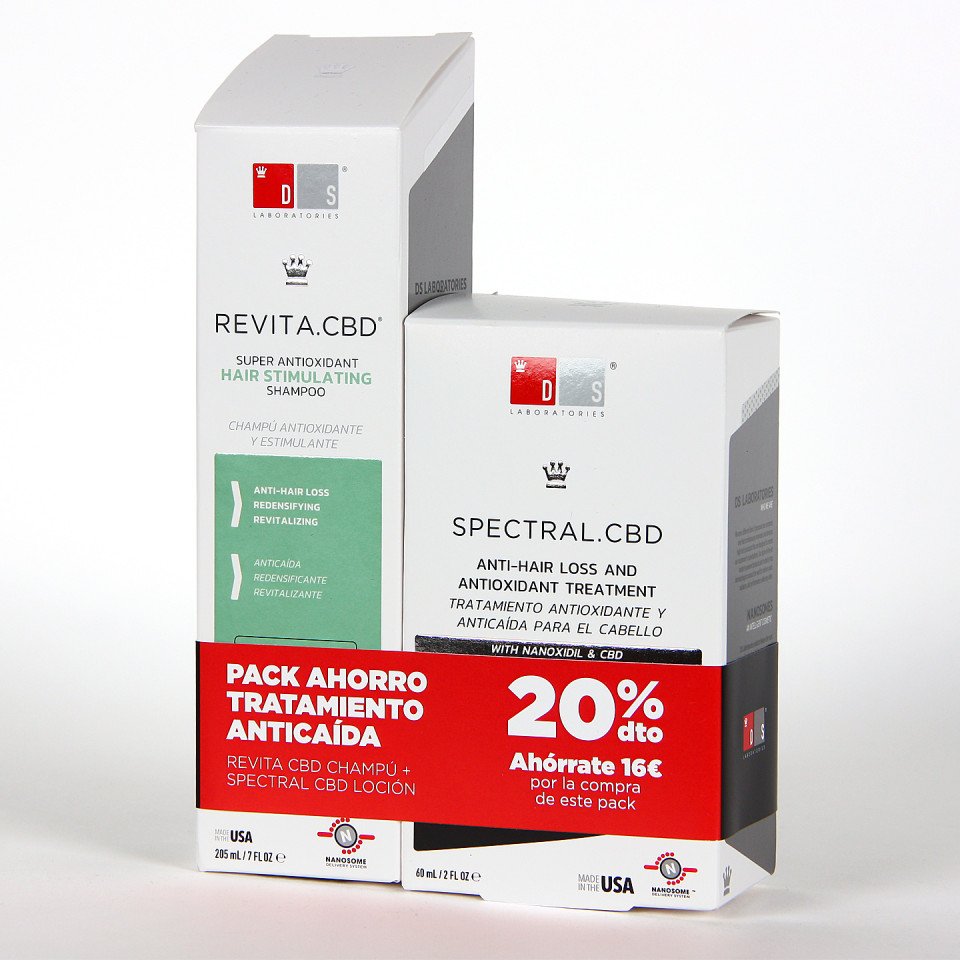 Spectral CBD Pack Loción y Champú 20% de descuento | Farmacia Jiménez