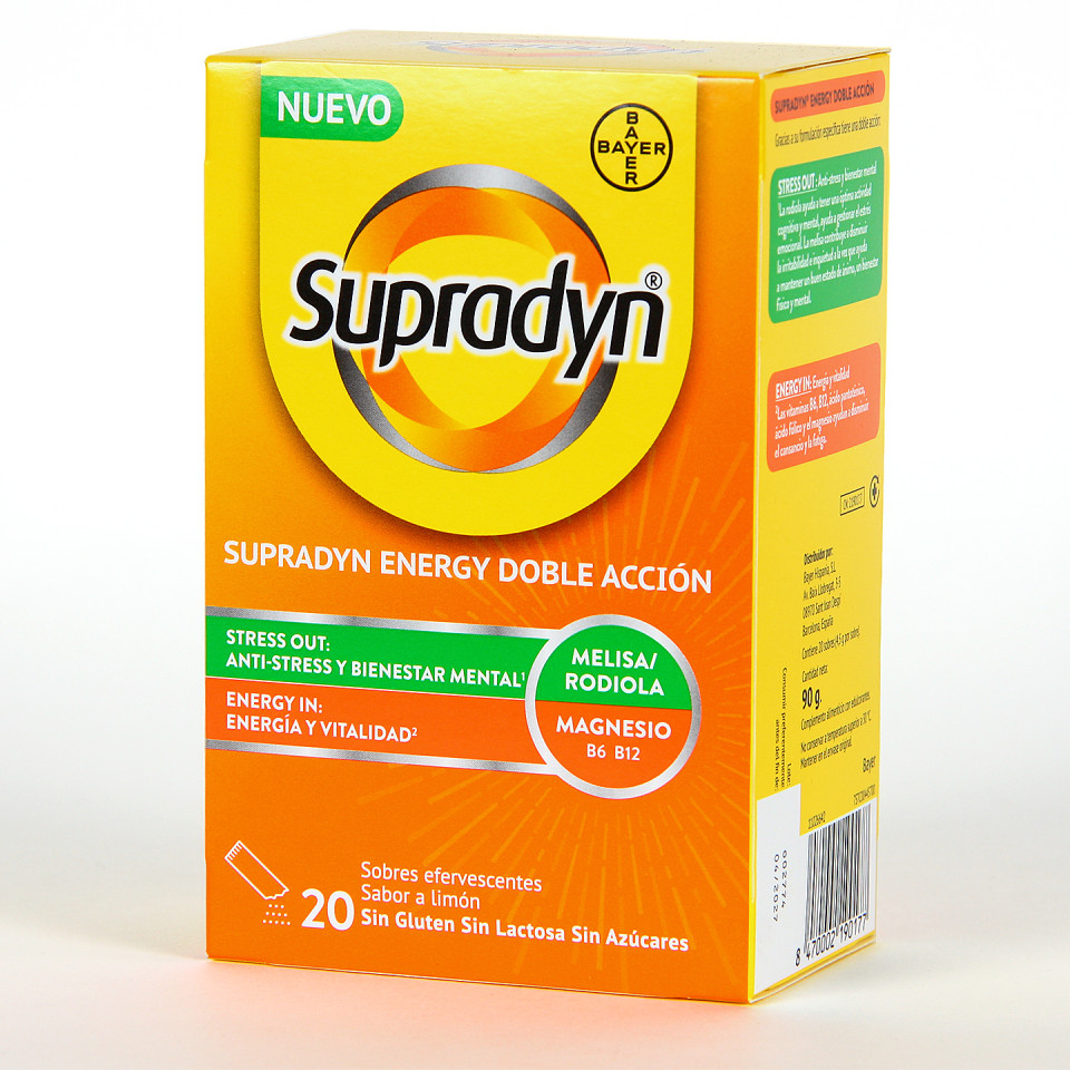 Supradyn Energy Doble Acción 20 Sticks | Farmacia Jiménez