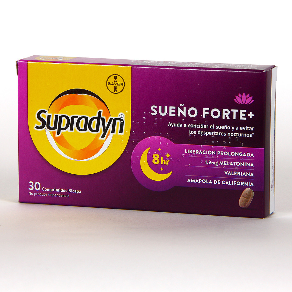 Supradyn Sueño Forte 30 comprimidos bicapa | Farmacia Jiménez