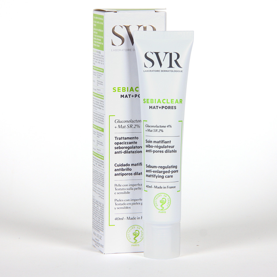 SVR Sebiaclear Mat+ Pores 40 ml | Farmacia Jiménez