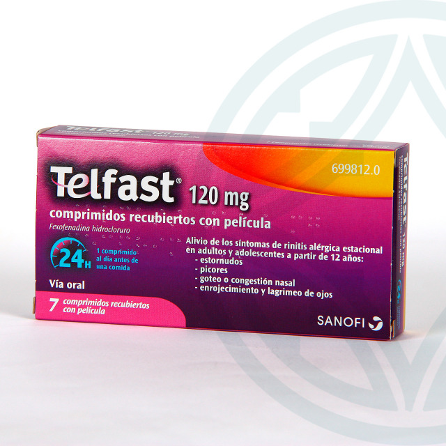 Telfast 120 mg 7 comprimidos | Antihistamínico | Farmacia Jiménez