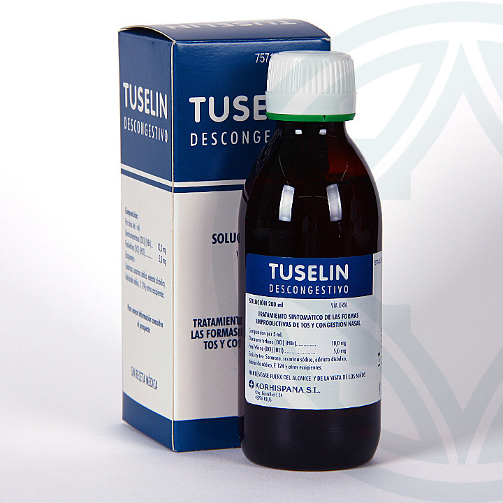 Tuselin Descongestivo jarabe 200 ml | Tos y congestión nasal | Farmacia ...