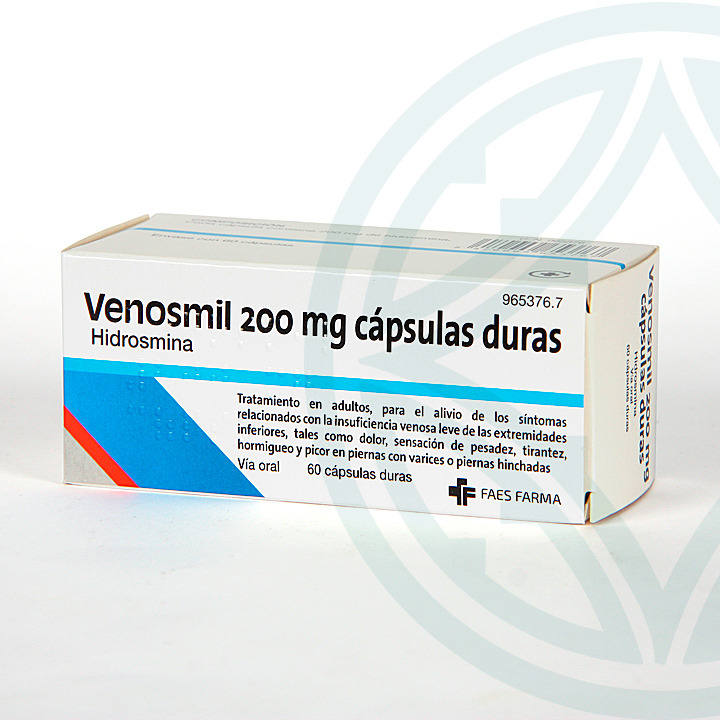 Venosmil 200 mg 60 cápsulas | Hidrosmina | Farmacia Jiménez
