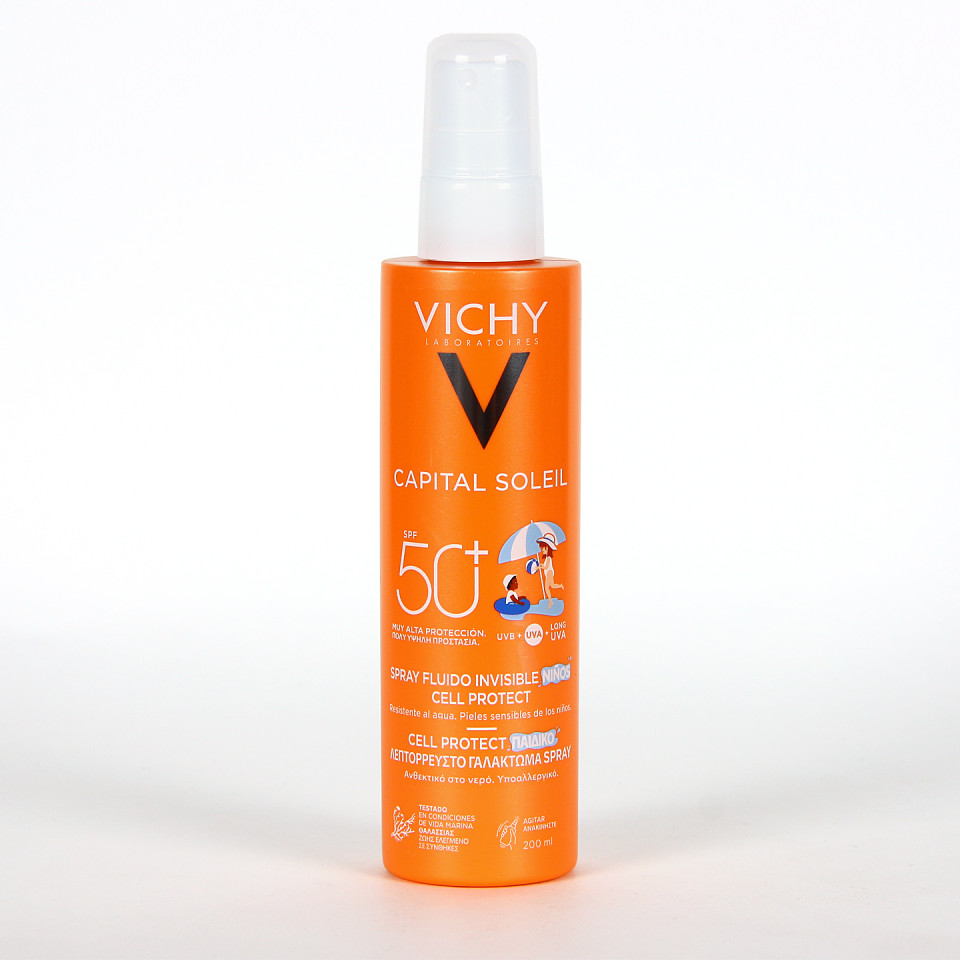 Vichy Capital Soleil Spray Cell Protect Niños SPF50+ 200ml | Farmacia ...