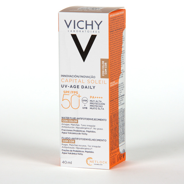 VICHY UV-AGE DAILY Water Fluid con color SPF50+ 40ml | Farmacia Jiménez