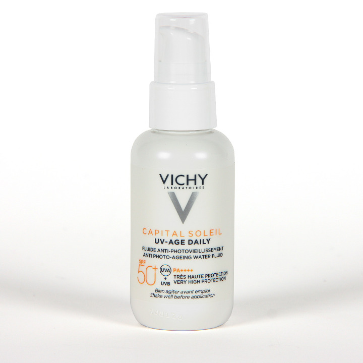 VICHY Capital Soleil UV-AGE Daily Water Fluid SPF50+ | Farmacia Jiménez
