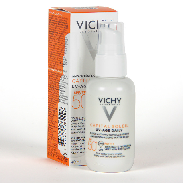 VICHY Capital Soleil UV-AGE Daily Water Fluid SPF50+ | Farmacia Jiménez