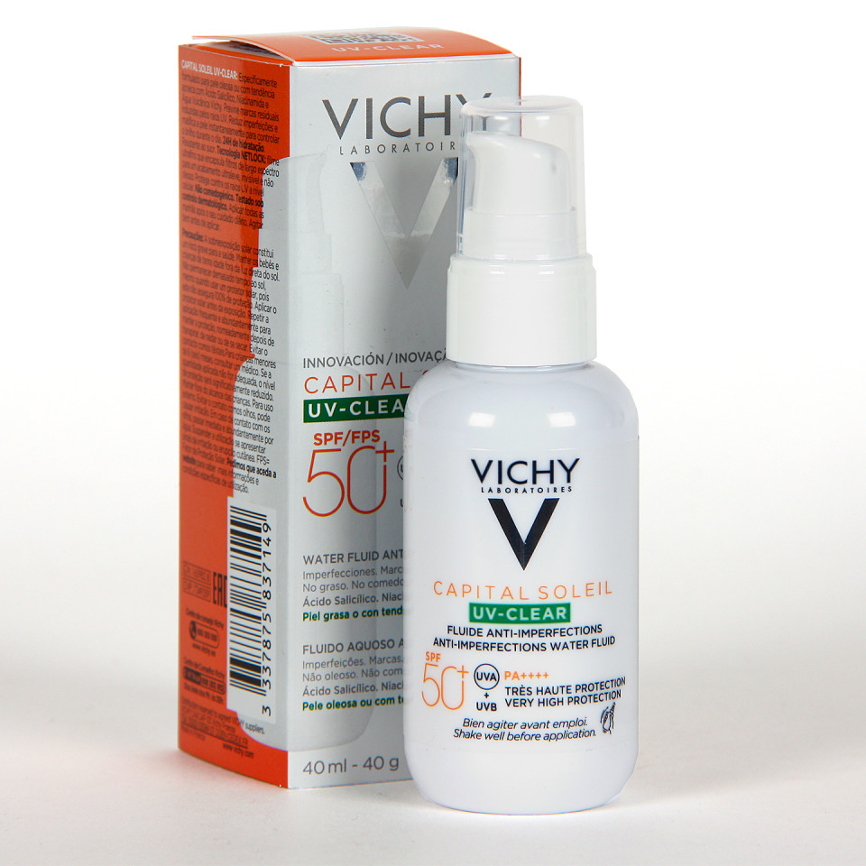 Vichy Capital Soleil UV-Clear SPF 50 40ml | Farmacia Jiménez