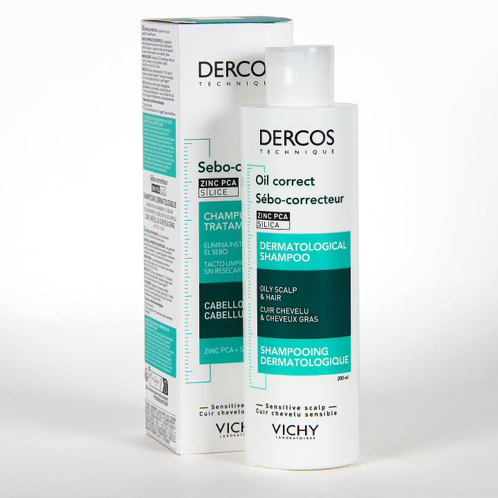 Vichy Dercos Champú Sebo control 200ml | Farmacia Jiménez