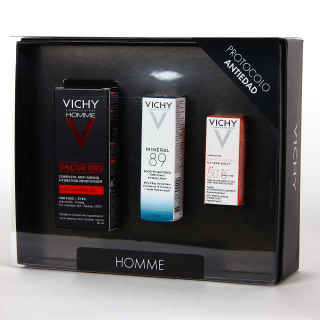 Vichy Homme Structure Force Pack Minitalla Mineral 89 Booster + Capital ...