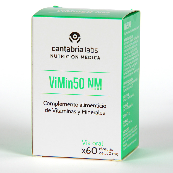 ViMin 50 NM 60 cápsulas - Nutrición Médica Cantabria Labs | Farmacia ...