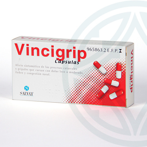 Vincigrip 12 cápsulas | Paracetamol | Farmacia Jiménez