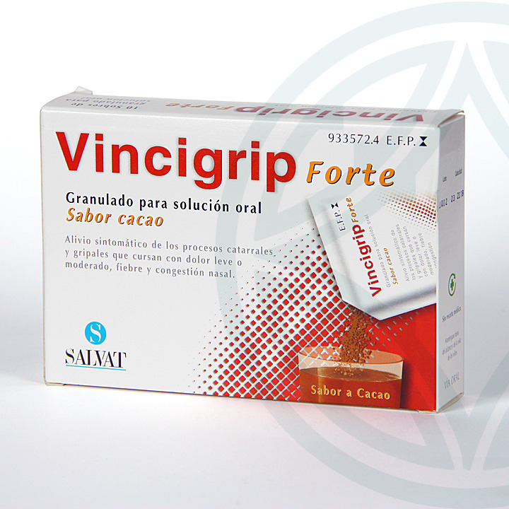 Vincigrip Forte 10 sobres sabor cacao | Antigripal | Farmacia Jiménez