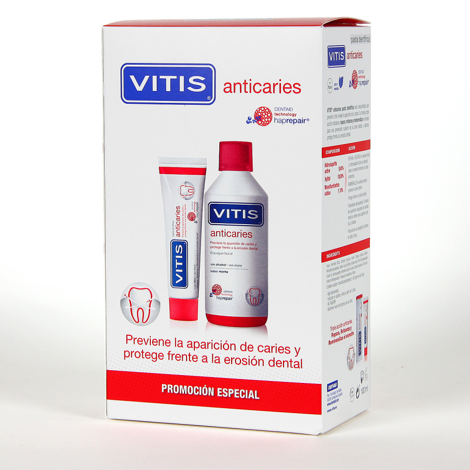 Vitis Anticaries PACK Pasta y Colutorio Precio Especial | Farmacia Jiménez