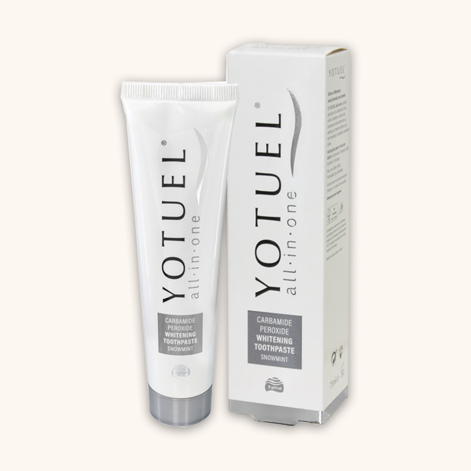 YOTUEL All in One Snowmint Blanqueador Dentífrico 75ml | Farmacia Jiménez